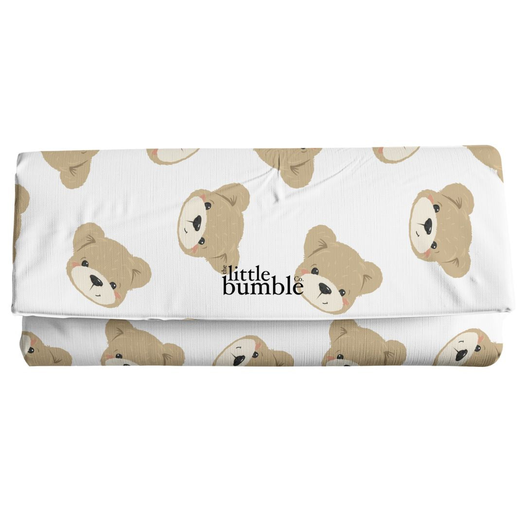 Travel Changing Mat | Teddy Bear Changing Mat| The Little Bumble Co