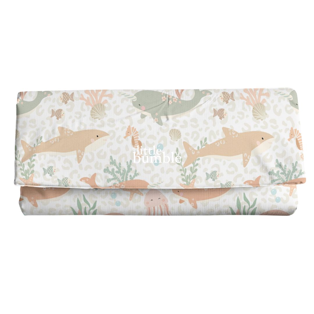 Travel Baby Changing Mat | Neutral Nursery | The Little Bumble Co