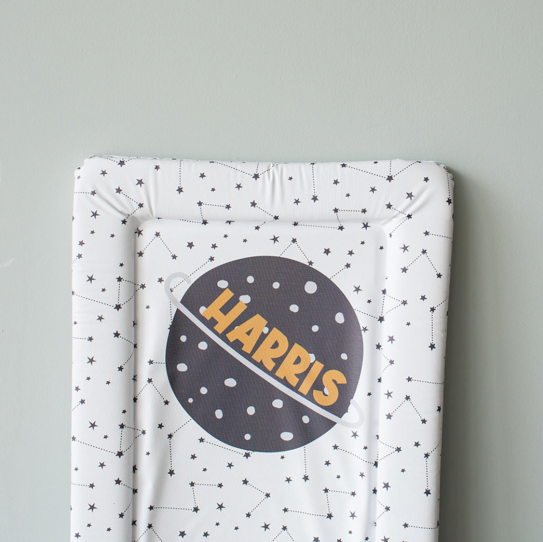 Personalised Constellation Space Changing Mat | The Little Bumble Co